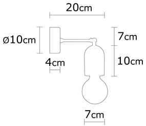 Nástěnné svítidlo v přírodní barvě Datca – Opviq lights