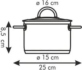 TESCOMA Kastrol VISION s poklicí ø 16 cm, 1,5 l