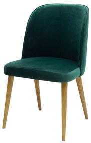 Bradop Židle celočalouněná LEA dubová Z222 | Látka: 130 - Monolith-130,Provedení: P - Přírodní