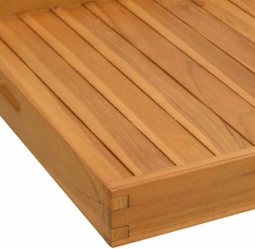 Servírovací podnos 60 x 60 cm masivní teakové dřevo 315458