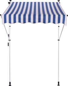 Rozpěrná markýza Westerly 350x120 cm – bílá/modrá