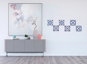 Samolepka na zeď Modre Dlaždice | 42.5 x 65 cm | DSM3448