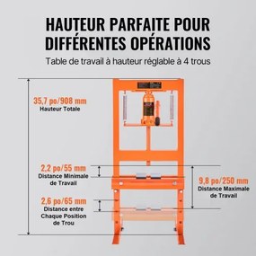 Hydraulický dílenský lis 6 tun s lisovacími deskami Stolní lis s rámem ve tvaru