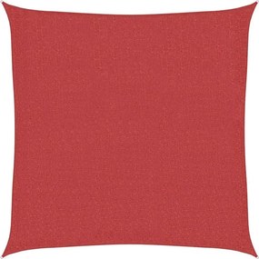 Stínící plachta 160 g/m² červená 3,6 x 3,6 m HDPE 311605