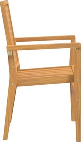 5dílný zahradní jídelní set masivní teakové dřevo 3157917