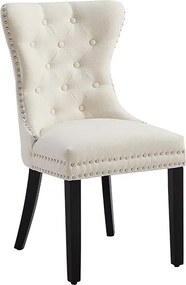 Designová židle Queen II len béžová