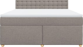 Box spring postel s matrací taupe 180x200 cm textil 3289077