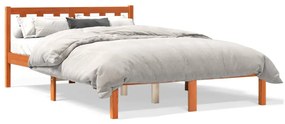 Rám postele voskově hnědý 140 x 200 cm masivní borovice - Default Title