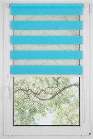 Roleta Den Noc neinvazivní soft Tyrkysový 92x150 cm