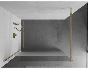 Mexen Kioto sprchová zástěna 110x200 cm 8 mm, zlatý profil, čiré sklo-námraza, 800-110-101-01-35