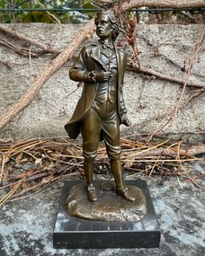 Bronzová socha soška - Chopin