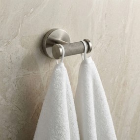 Rea Modern, 2-háček na ručníky, 6612, broušená ocel, REA-98050