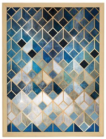 Obraz z řady Gold&amp;navy Geometric 30x40cm