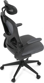 Ergonomická kancelářská židle ALEXANDRE - šedá síťovina