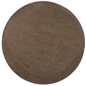 Vopi koberce Kusový koberec Eton hnědý 97 kruh - 200x200 (průměr) kruh cm