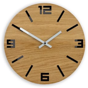 ModernClock Nástěnné hodiny Arabic tmavě hnědé