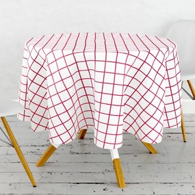 Ubrus PVC kulatý DC-9400B – Elegantní kostka (různé velikosti)