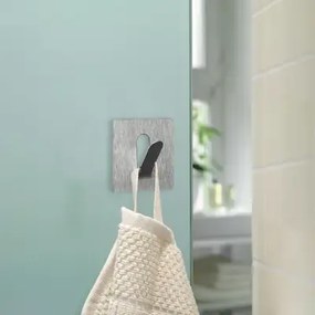 Spirella PUNZO-Square hranatý háček na ručníky nerezová ocel / samolep