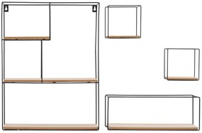 Tutumi Moderní dekorativní poličky  - Sada 4 ks