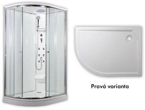 ARTTEC SIRIUS - masážní sprchový box model 5 clear pravá