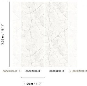 Vliesová fototapeta na zeď, bílo-šedý mramor, DG3CAR1011, Wall Designs III, Khroma by Masureel