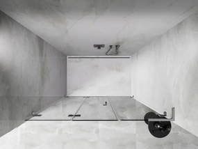 Mexen Lunar-F, L skládací levé sprchové dveře 120 cm, čiré sklo, chromový profil, 836SL-120-050-01-00-L