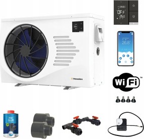 Bazénové tepelné čerpadlo 50 m3 Hewalex Inverter 11,5 kW Wifi Pvc-c