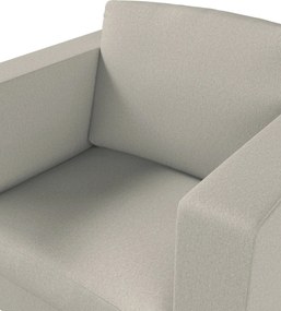 Potah na křesko IKEA Karlanda, krátký barva béžová látka pletený vzor