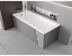 Mexen X-ST, polystyrenový plášť na obdélníkovou vanu 120-150 x 70-90 cm, bílá, 55020-00