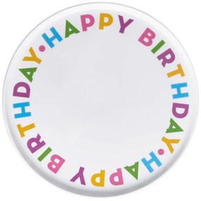 HAPPY BIRTHDAY Talíř na dort 32 cm - mix