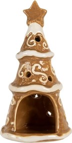 Perníkový stromek na čajovou svíčku Gingerbread Cott - Ø 8*15 cm