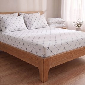 Kvalitex Bavlněné napínací prostěradlo Safír bílý 80x200cm