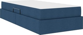 Postel s úložným prostorem a matrací Modrá 90 x 200 cm 3399639