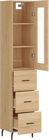 Skříň highboard dub sonoma 34,5 x 34 x 180 cm kompozitní dřevo 3199252