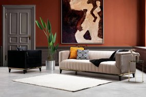 Designová 3-místná sedačka Telissa 222 cm béžová