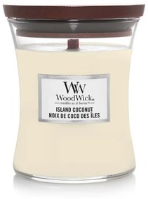 WoodWick - vonná svíčka Island Coconut (Kokosový ostrov) 275g