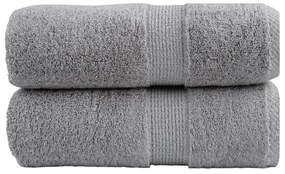 Prémiové ručníky pro hosty SOLUND 2 ks šedé 30x50 cm 600 g/m² 137302