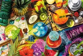 TREFL Wood Craft Origin Dřevěné puzzle Barevné koktejly / 501 dílků /