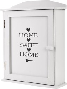 Skříňka Na Klíče Věšák Šedá Home Sweet Home 32x10x40 organizér
