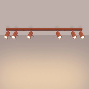 Sollux Lighting Stropní svítidlo RING 6L červená ochra