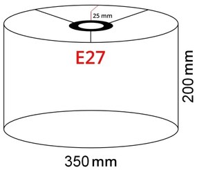 Brilagi - LED Stojací lampa CERIA 1xE27/40W/230V pr. 35 cm béžová/matný chrom