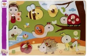 EICHHORN Vkládací puzzle Zvířátka / Dřevo / 9 dílků / od 2 let