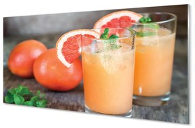 Obraz na skle grapefruit koktejl 100x50 cm