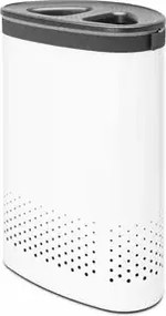 Brabantia Koš na prádlo 55 L šedá/bílá / 63 x 29 x 45 cm