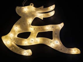 Vánoční svítící LED dekorace - jelen,různé barvy a velikosti Barva: Studená bílá, Velikost (cm): 40cm