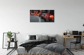 Obrazy na plátně Auta Cork City pouliční osvětlení 100x50 cm