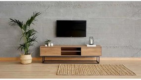 Designový TV stolek Barney 180 cm vzor ořech