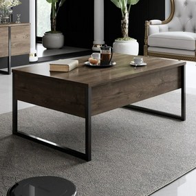 Konferenční stolek Luxe Walnut and Black