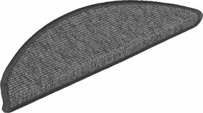 Schodové rohože 15 ks 56 x 17 x 3 cm béžovo-šedé, půlkulaté 326894