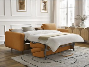 Rohová pohovka v hořčicové barvě Nouveau Cocoone – Bobochic Paris